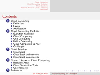 Cloud computing and CloudStack | PDF