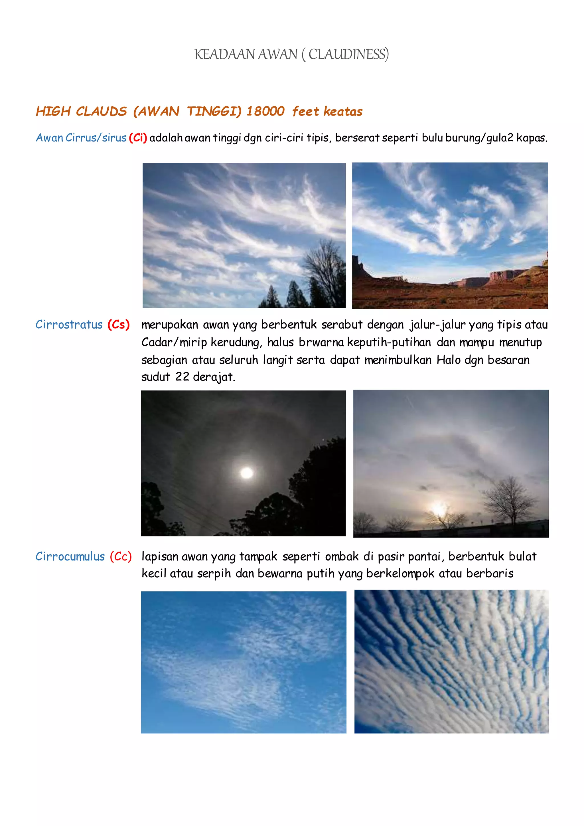 Cloudiness / keadaan awan | DOCX