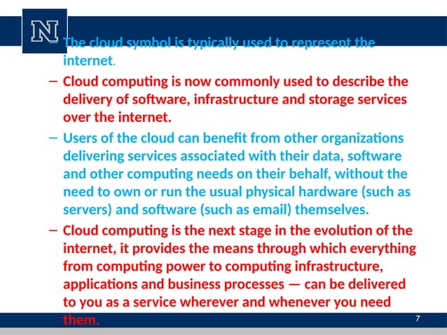 cloud computing presentation contained in this | PPT