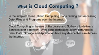 Case study on cloud computing and examples pptx | PPTX