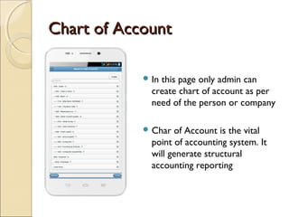 Mobile based Accounting and Business Management System | PPT