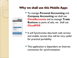 Mobile based Accounting and Business Management System | PPT