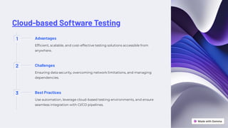 Cloud based AI services - cloud testing challenges | PPT