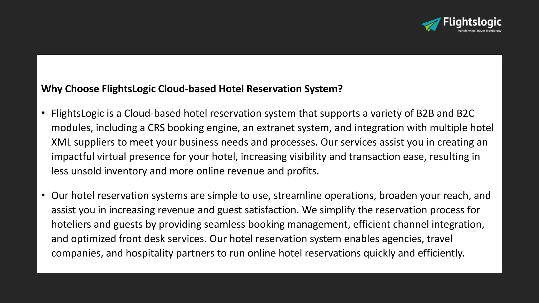 Cloud-Based Hotel Reservation System - FlightsLogic.pptx