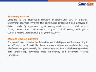 Cloud-Based IoT Analytics and Machine Learning | PPT