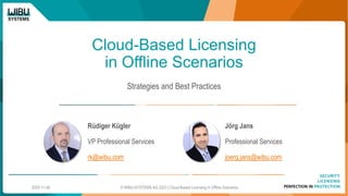Cloud-Based Licensing in Offline Scenarios | PDF