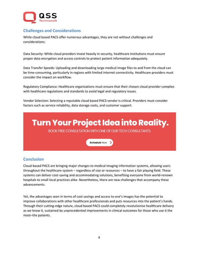 Cloud-based PACS - A Level Playing Field for Users of Medical Imaging Information Systems | PDF