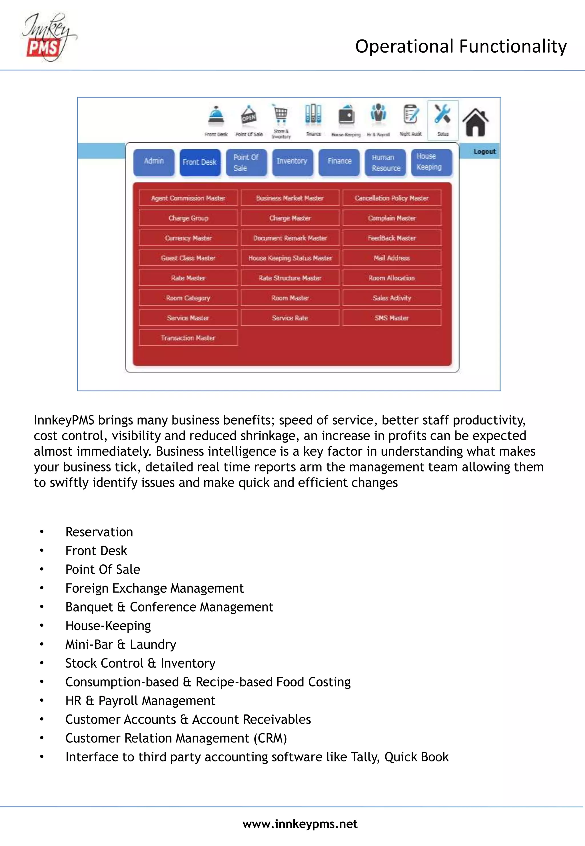 innkeypms - Integrated Hotel Management System on CLOUD | PPSX