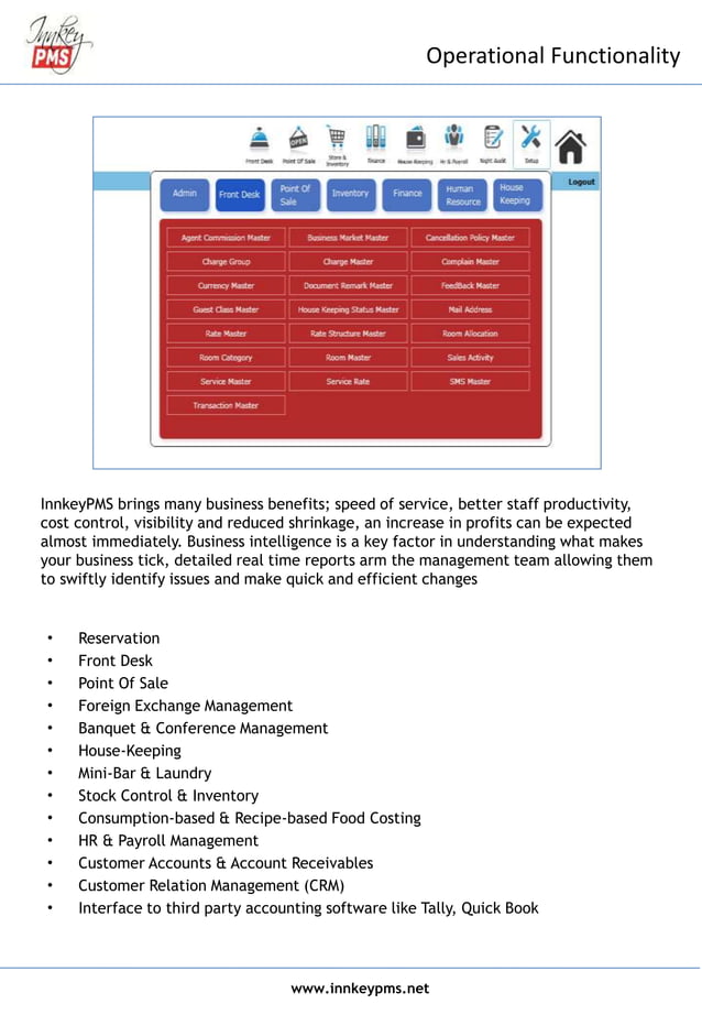innkeypms - Integrated Hotel Management System on CLOUD | PPSX | Hotel ...