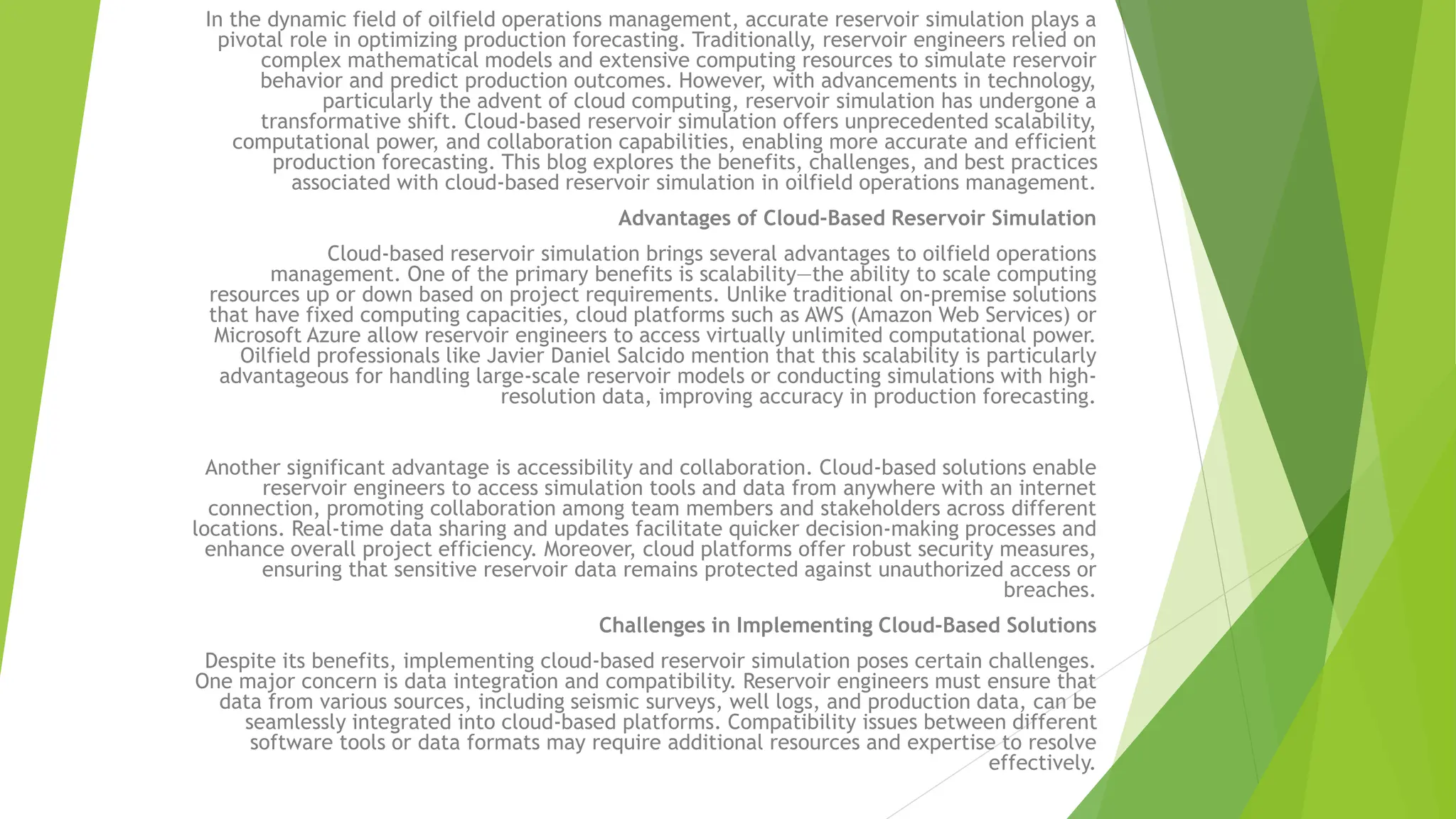 Cloud-Based Reservoir Simulation_ Optimizing Production Forecasting ... Cloud-Based Reservoir Simulation_ Optimizing Production Forecasting ...