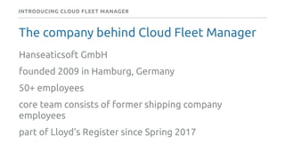 Cloud-based ship management has arrived in Singapore | PPT