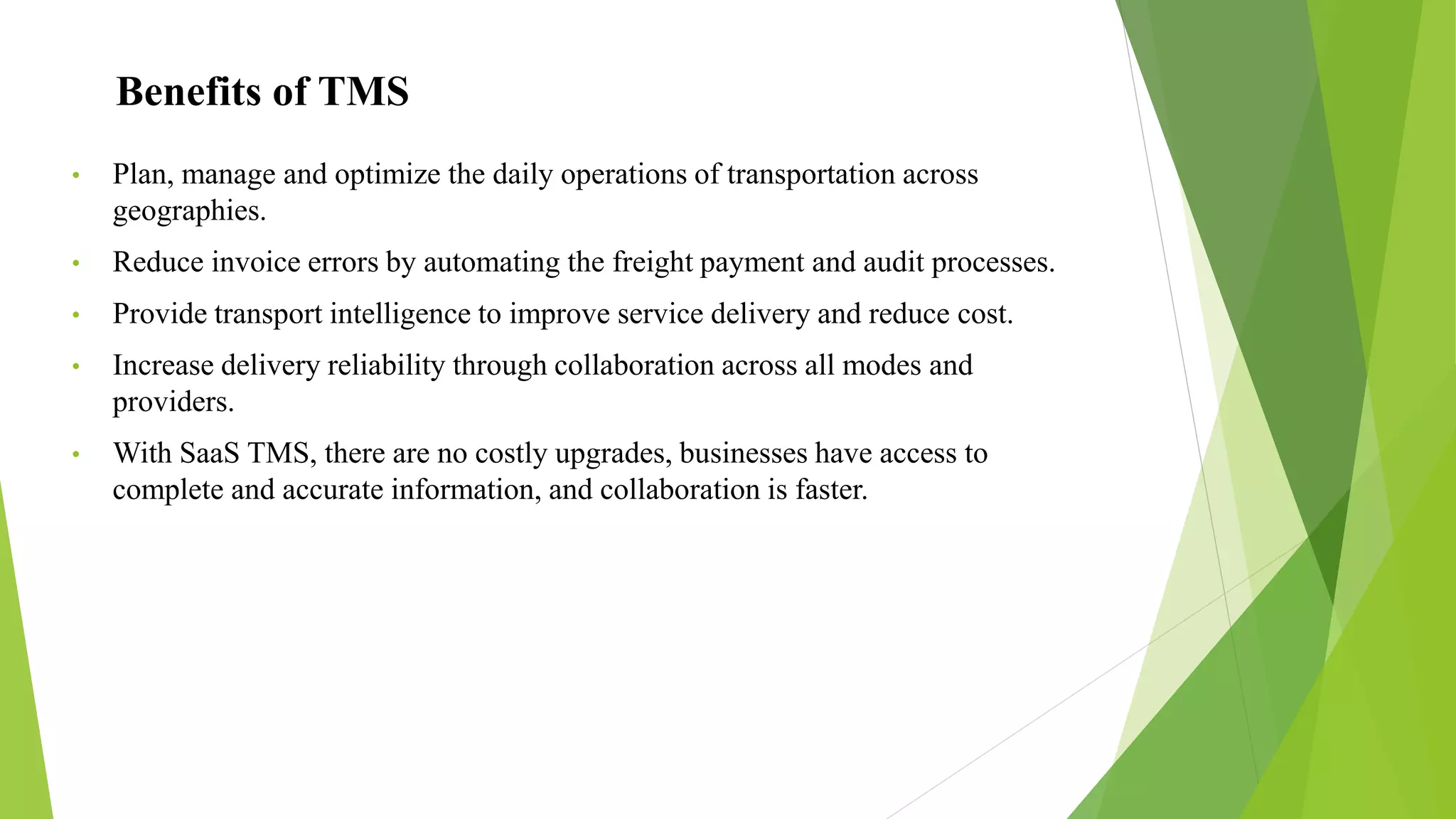 Cloud based transportation management system | PPTX