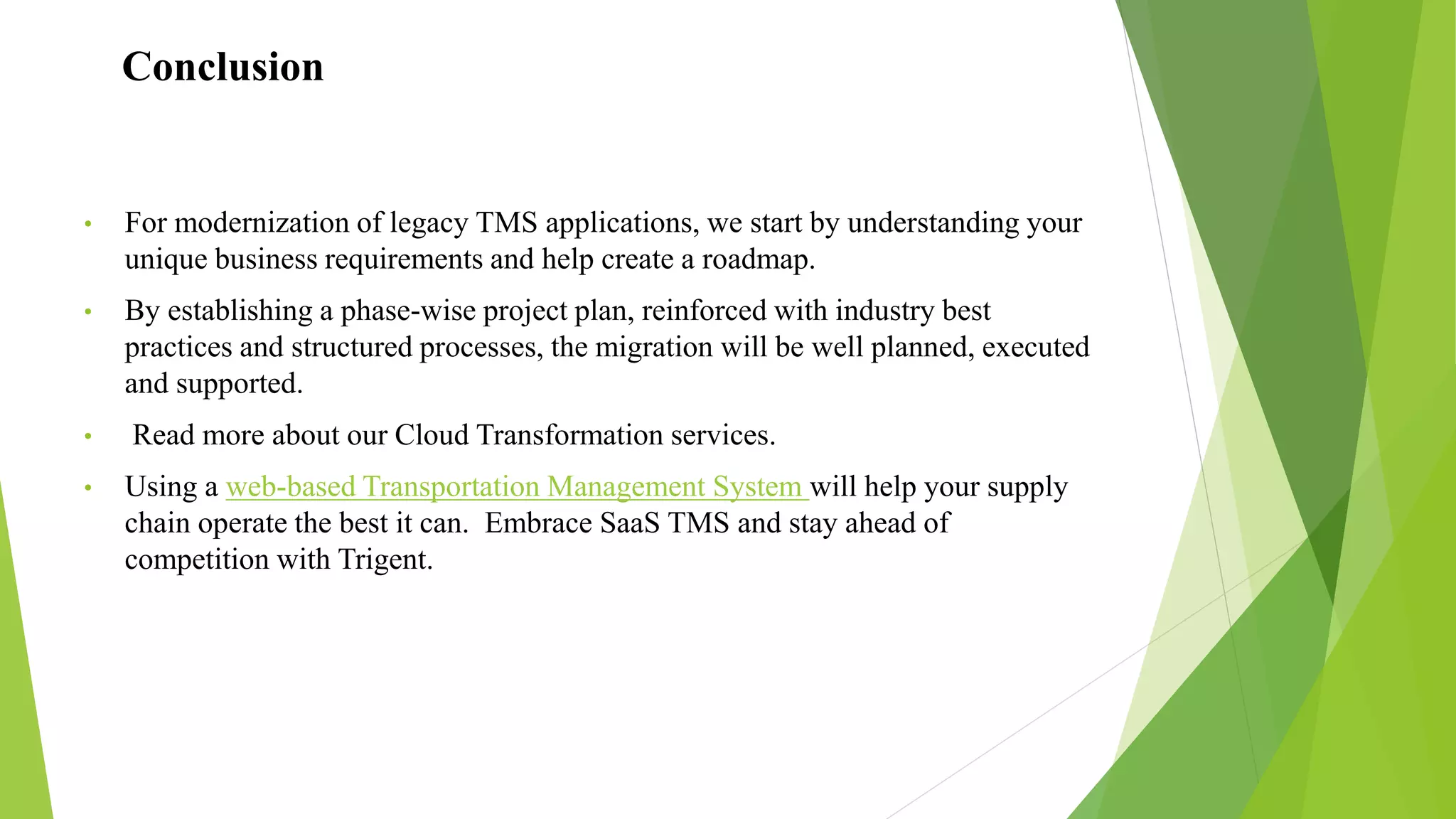 Cloud based transportation management system | PPTX
