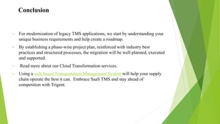 Cloud based transportation management system | PPTX