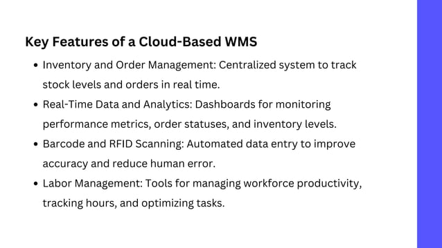 Cloud-Based Warehouse Management System: Grow Your Business | PPT | Free Download