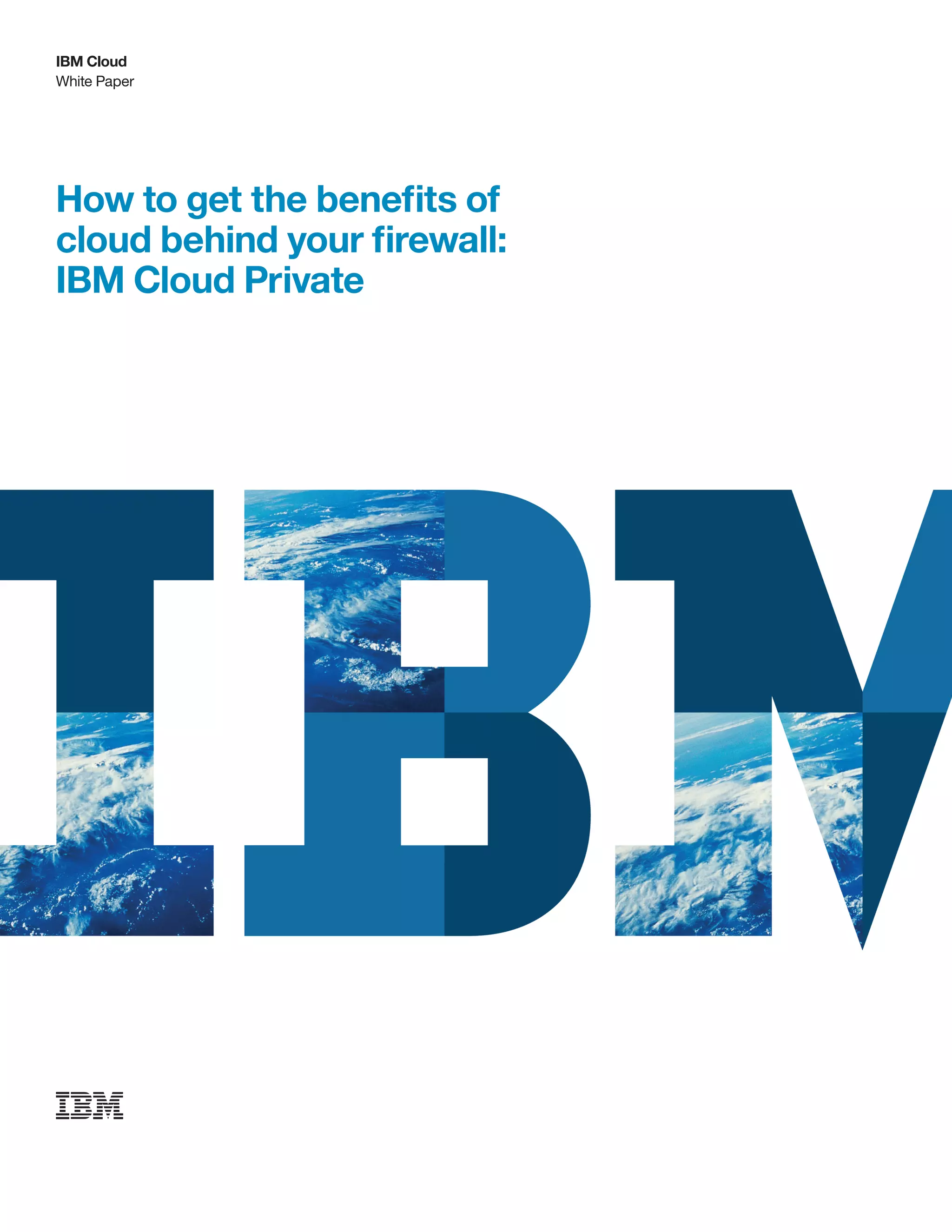 IBM Cloud Privé - White paper présentation EN | PDF