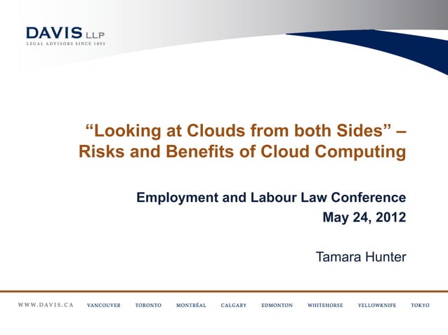 Risks and Benefits of Cloud Computing | PPT | Cloud Computing | Internet