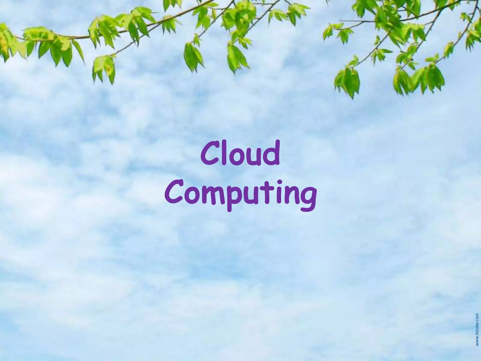 Cloud computing | PPTX