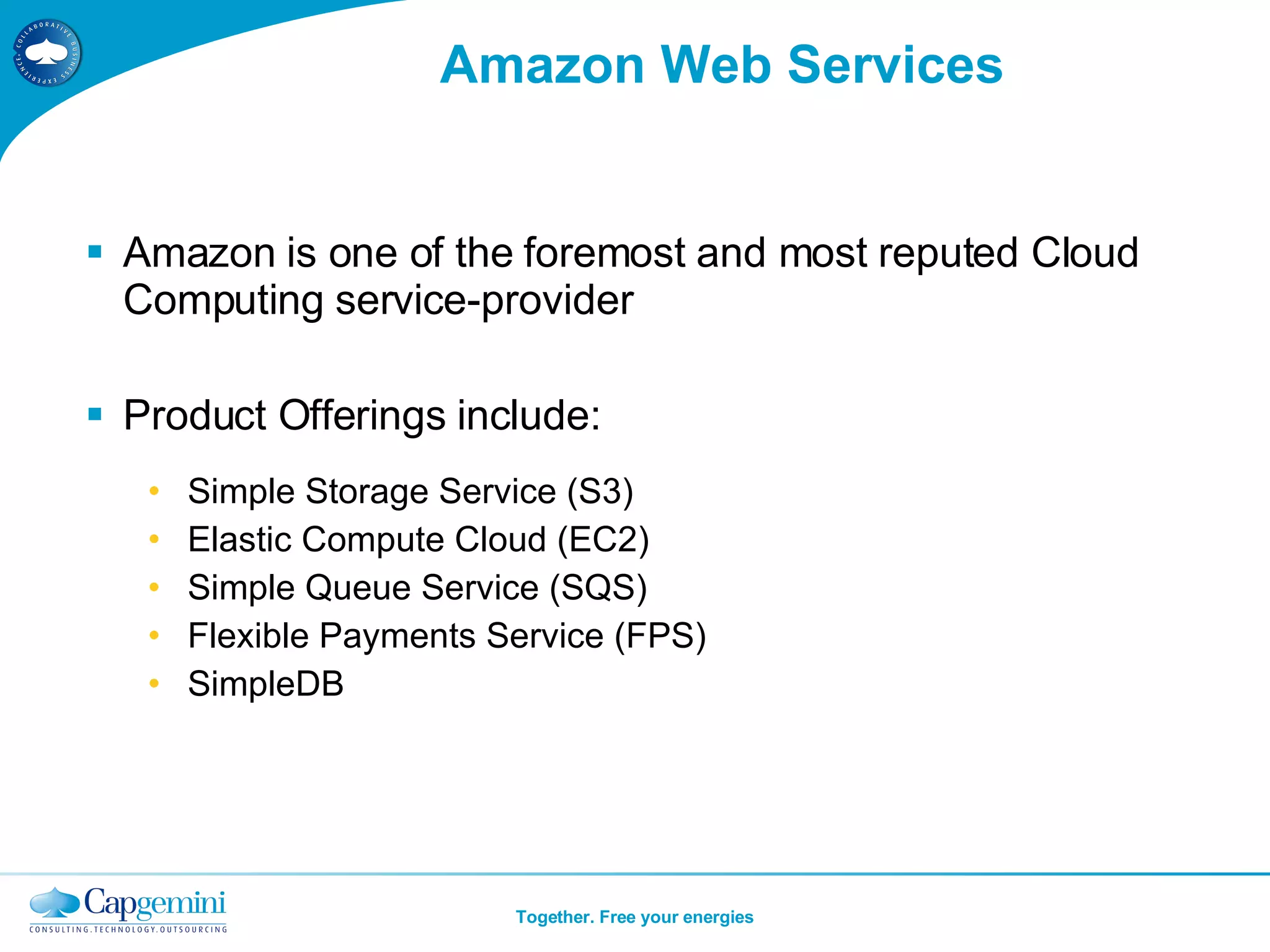 Cloud Computing and Amazon Web Services | PPT