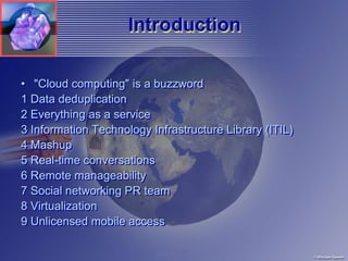 The Truth about Cloud Computing as new Paradigm in IT | PPT