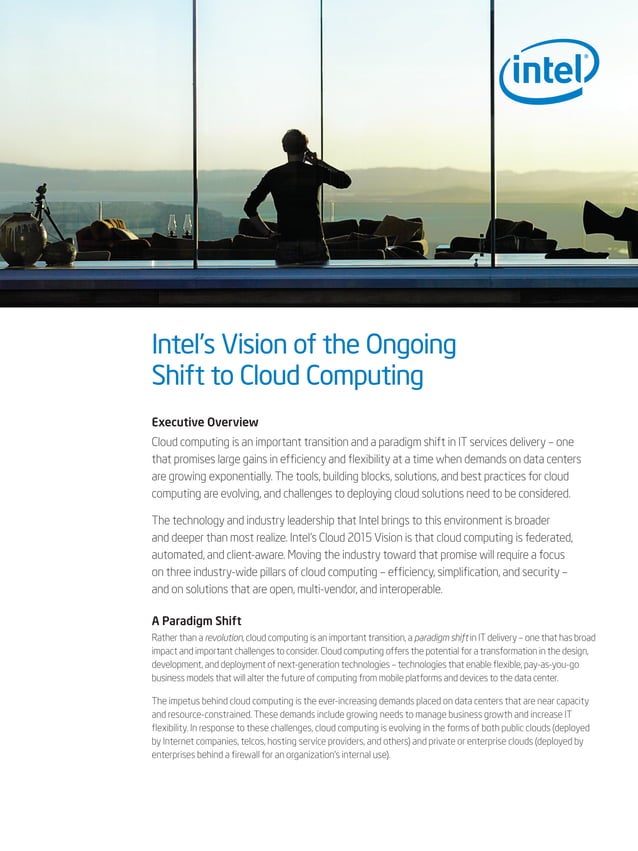 Cloud computing-intel-cloud-2015-vision | PDF