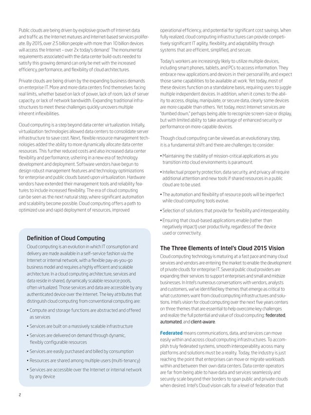 Cloud computing-intel-cloud-2015-vision | PDF