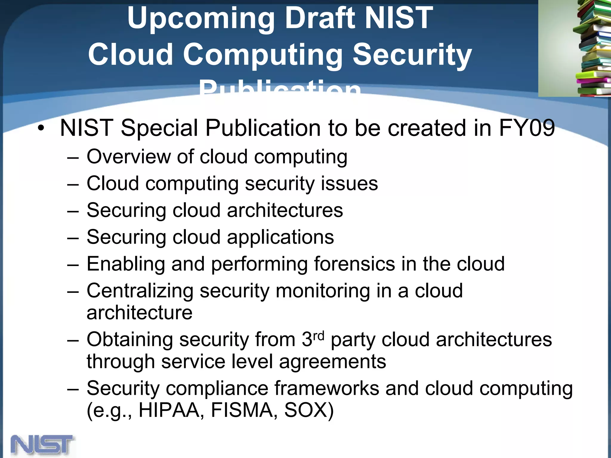 NIST Cloud Computing Standards | PPT