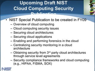 NIST Cloud Computing Standards | PPT
