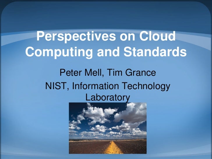 NIST Cloud Computing Standards nist-cloud-computing-standards
