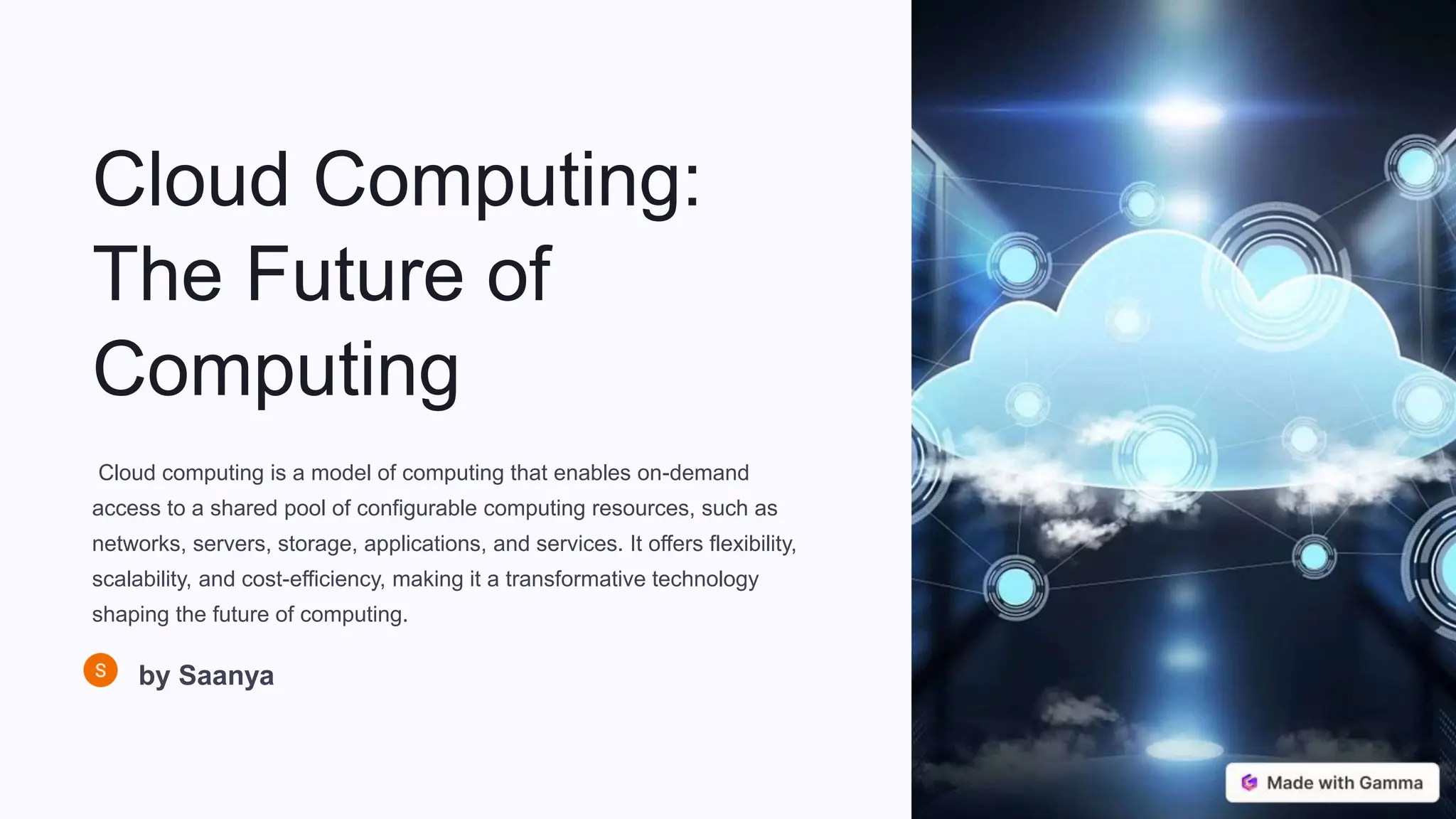 Cloud Computing The Future Of Computing Pptx