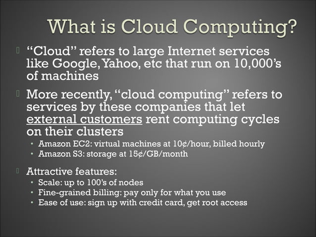 Cloud Computing With Map Reduce And Hadoop Ppt Cloud Computing