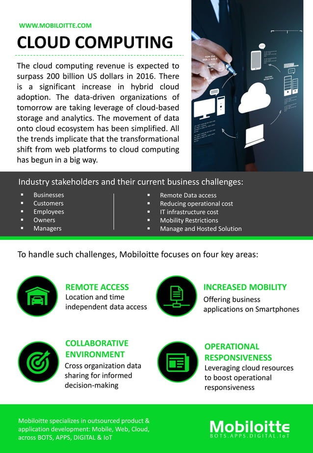 Cloud Computing Flyer - Mobiloitte | PDF