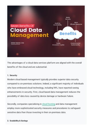 Cloud Data Management: The Future of Data Storage and Management | PDF