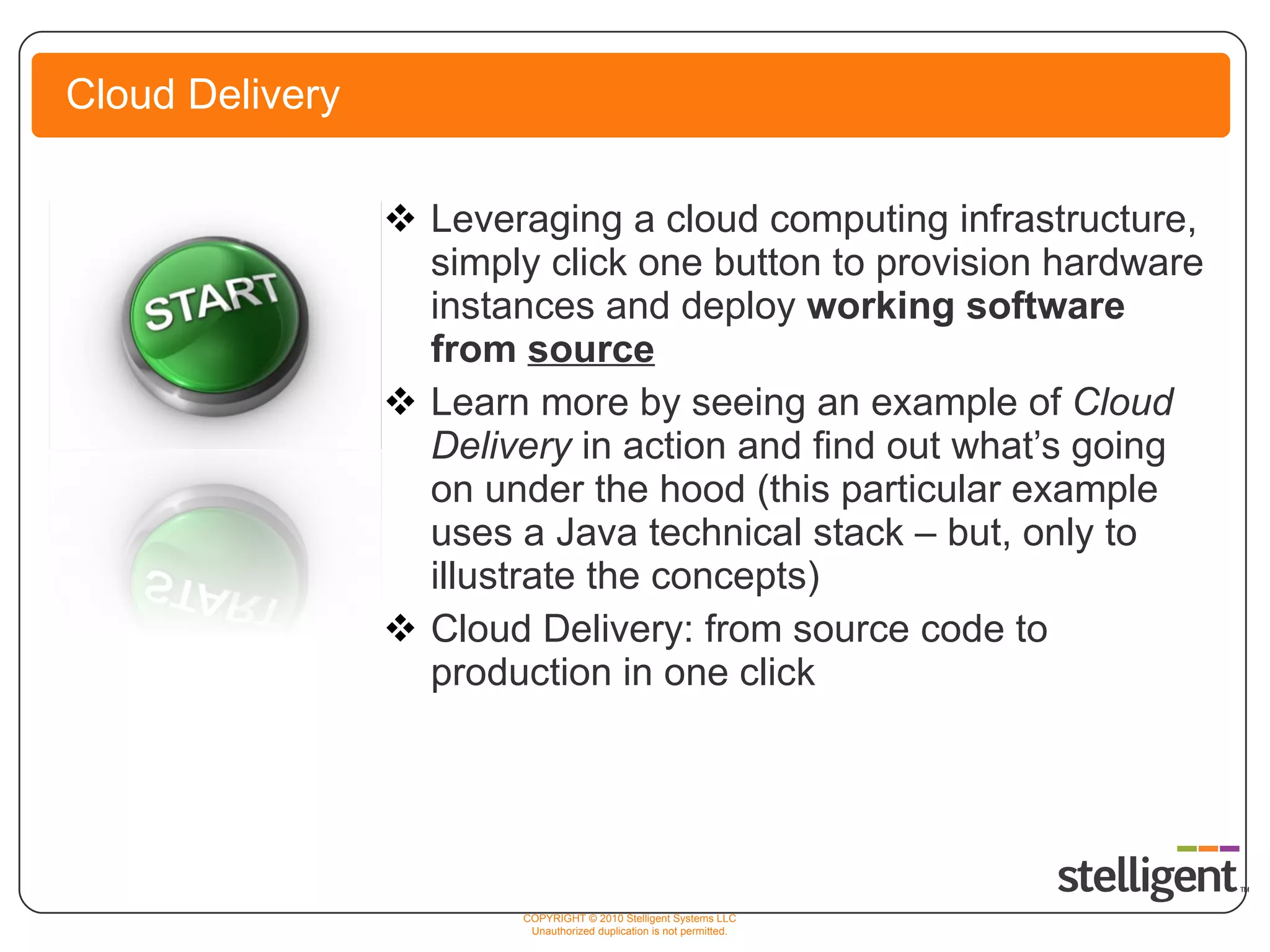 Cloud Delivery | PPT