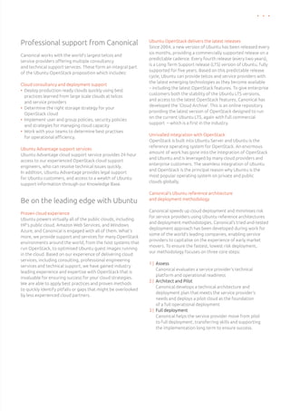 Cloud Factsheet Ubuntu Open Stack | PDF