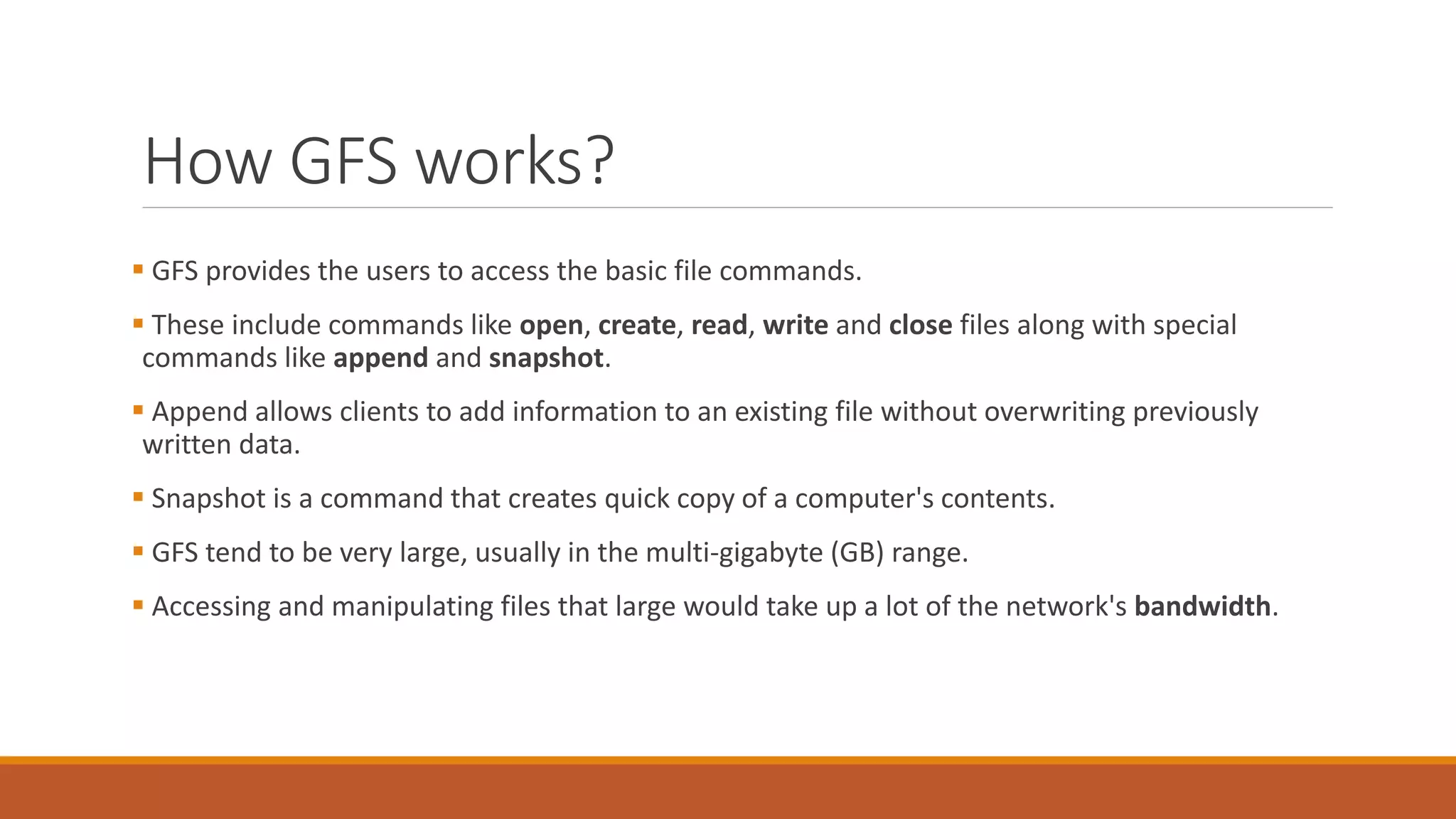 Gfs And Hdfs Introduction Pptx Operating Systems Computer Software And Applications