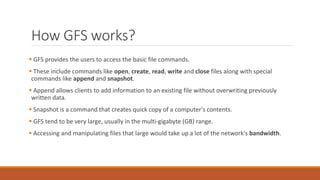 GFS & HDFS Introduction | PPTX
