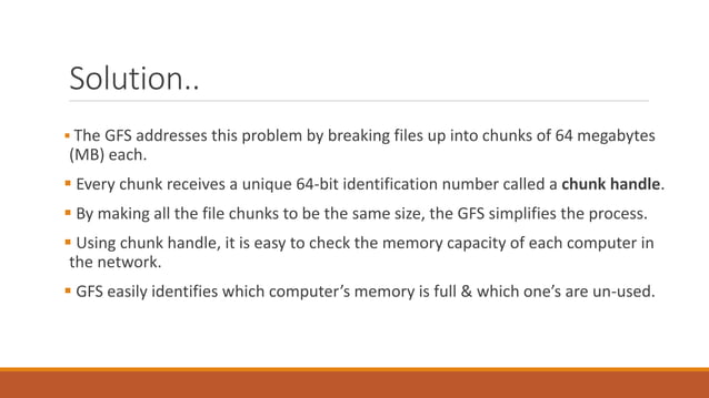 GFS & HDFS Introduction | PPTX | Operating Systems | Computer Software and Applications