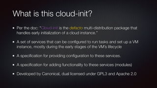 CloudStack and cloud-init | PPT