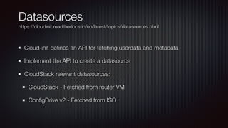 CloudStack and cloud-init | PPT