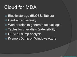 The Old New Crash: Cloud Memory Dump Analysis | PPT | Free Download