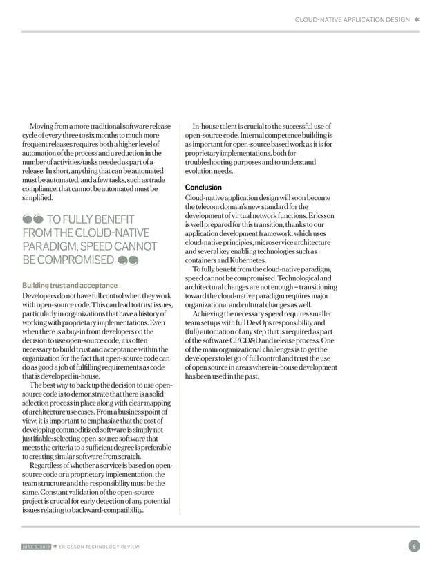 Ericsson Technology Review Cloud Native Application Design In The Telecom Domain Cloud Native