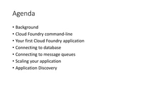 Cloud Native Applications for Cloud Foundry using Spring Cloud : A Workshop | PPT