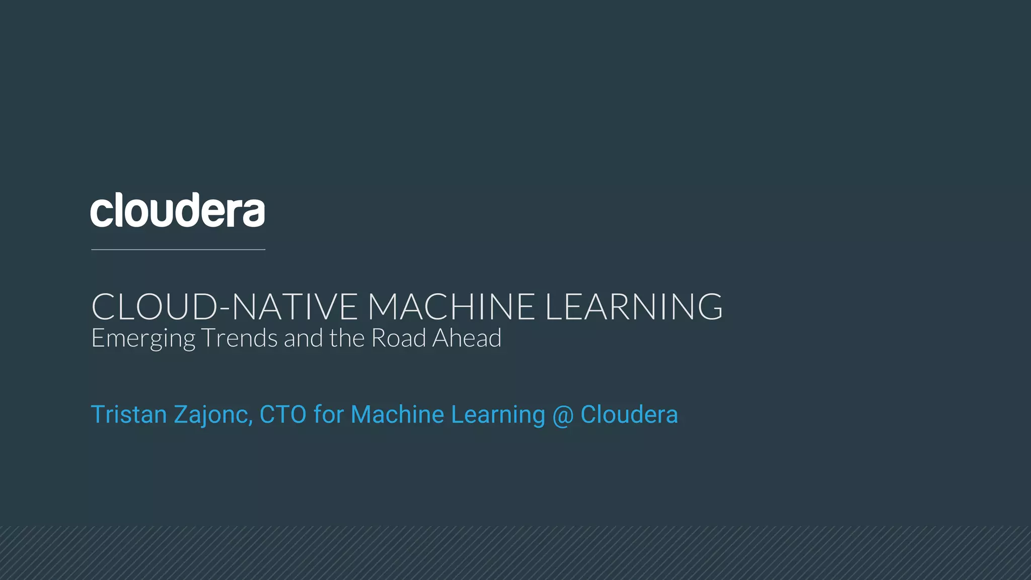 Cloud-Native Machine Learning: Emerging Trends and the Road Ahead | PDF