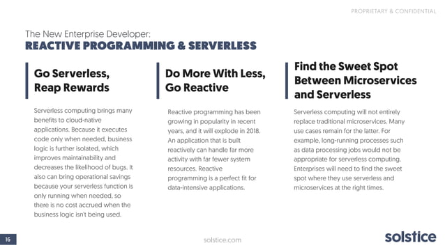 Solstice Cloud-Native Trends for 2018 | PPT