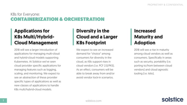 Solstice Cloud-Native Trends for 2018 | PPT