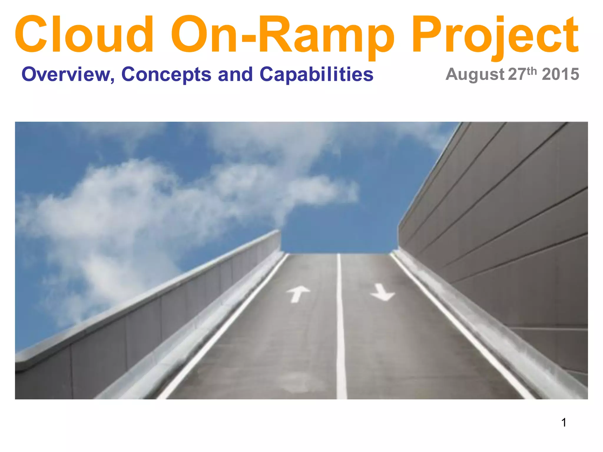 Cloud On-Ramp Project Briefing | PDF