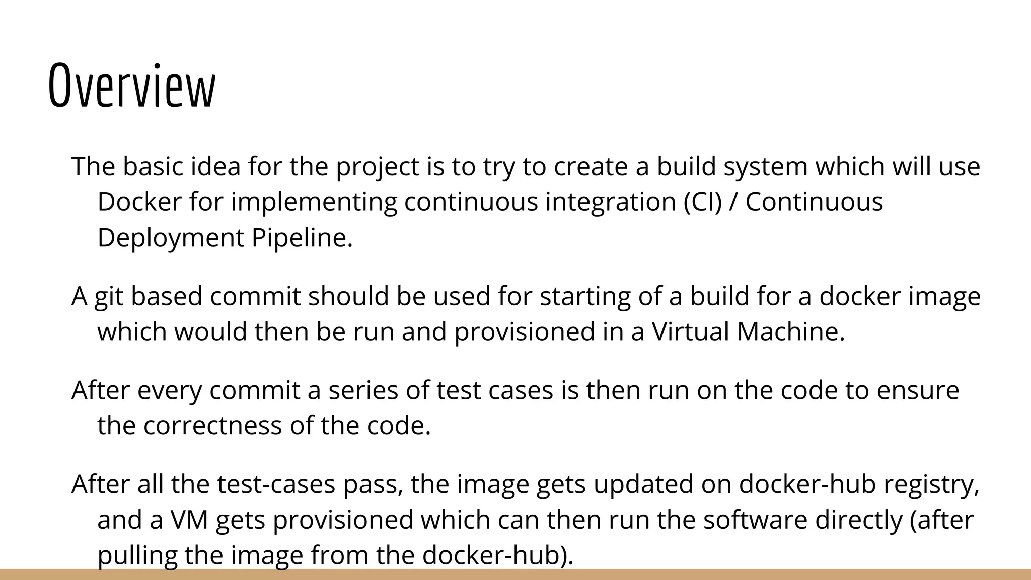 CI/CD Pipeline with Docker | PPTX | Operating Systems | Computer Software and Applications