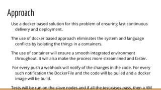 CI/CD Pipeline with Docker | PPTX | Operating Systems | Computer Software and Applications