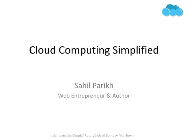 Cloud Computing Simplified | PPTX